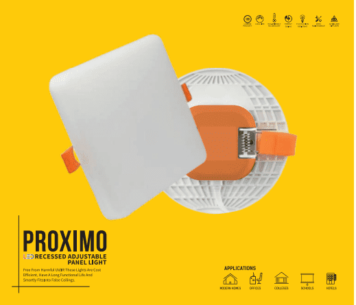 Proximo-led recessed adjustable panel lights-Centaur Powers...