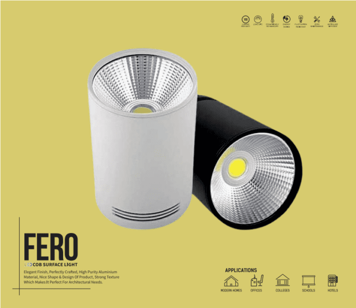 Fero led cob surface light - Powerful Illumination